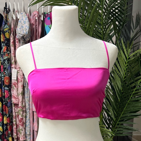 Show Me Your MuMu | Tops | Show Me Your Mumu Clurb Crop Top In Hot Pink ...